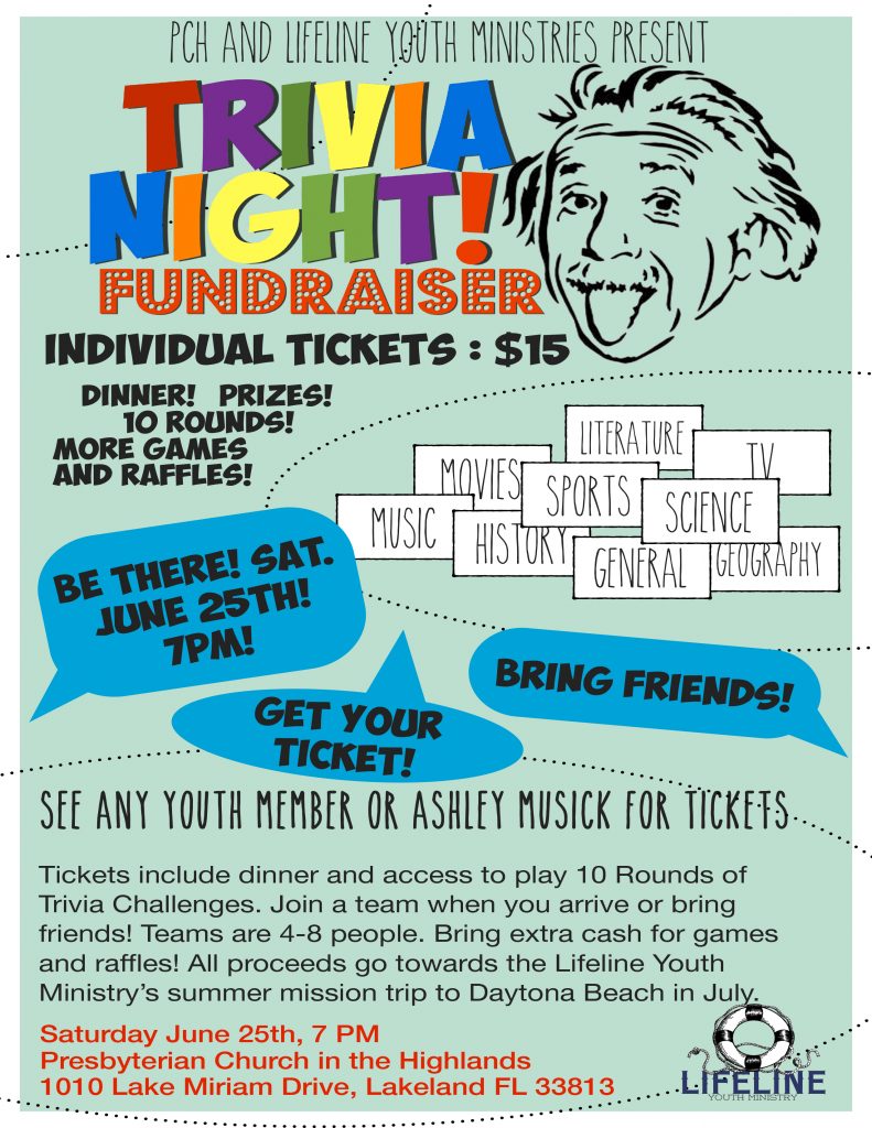 Trivia Night Fundraiser - Presbyterian Church in the Highlands